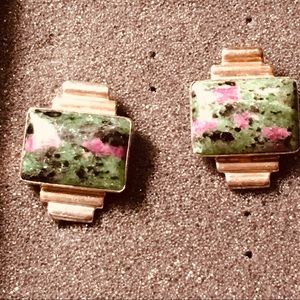 Jay King | Jewelry | Vintage Earrings Semi Precious Stones 925 Dtr ...